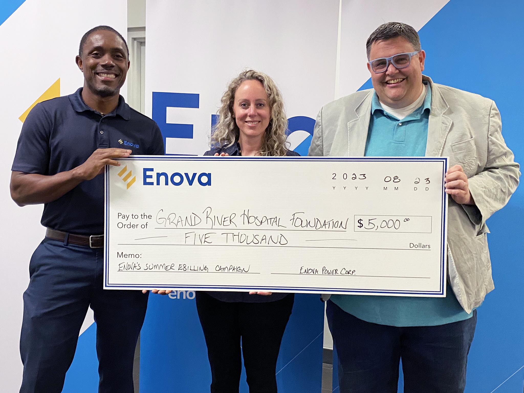 Enova Power Corp. eBilling campaign raises $10,000 for local hospital ...